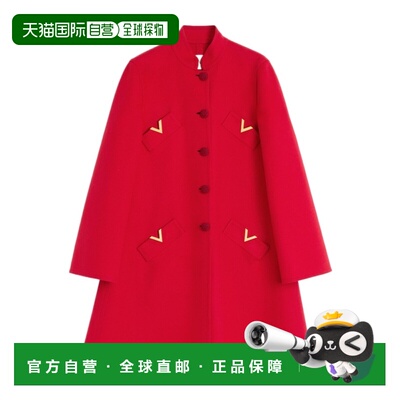 1h可退 香港直邮VALENTINO 女士外套 BCA7T06JAR9M AW2025 红色