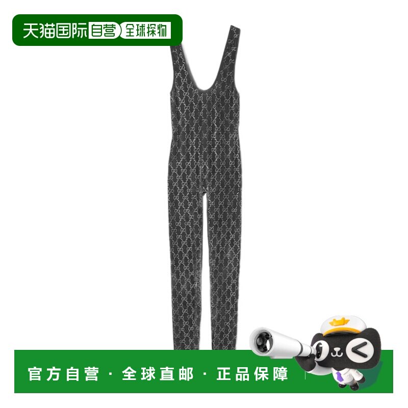1h可退 香港直邮Gucci GG水晶刺绣连体裤 850293XUANS套装背带裤