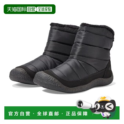 1h可退 香港直邮keen 女士 Howser 精简版下折短靴 black黑色 舒