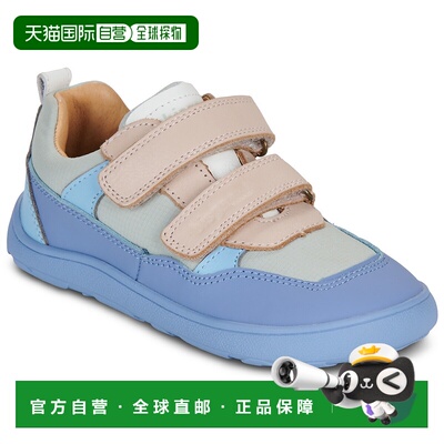 欧洲直邮Bisgaard  男孩鞋子 低帮板鞋 春夏 蓝色 ELROY BAREFOOT