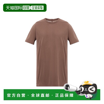香港直邮RICK OWENS 男士T恤 RU02F4264JS86 AW2026 棕色 圆领短T