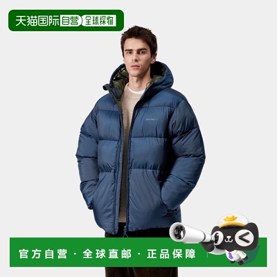 自营欧洲直邮Carhartt WIP Toronto男士木星蓝/柏树色防水连帽羽