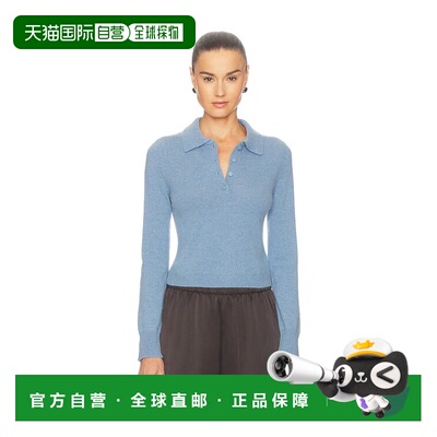 1h可退香港直邮Simkhai 女士 Constance 长袖Polo衫 5262185K针织