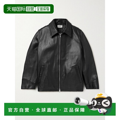 香港直邮AGOLDE 男士 Chadwick 全粒面皮革皮夹克夹克 A4023BLACK