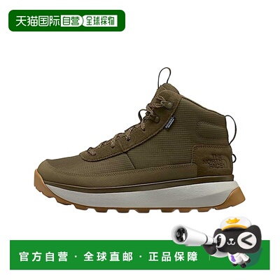 自营欧洲直邮The North Face北面 Bergen男士深橄榄绿色皮革保暖