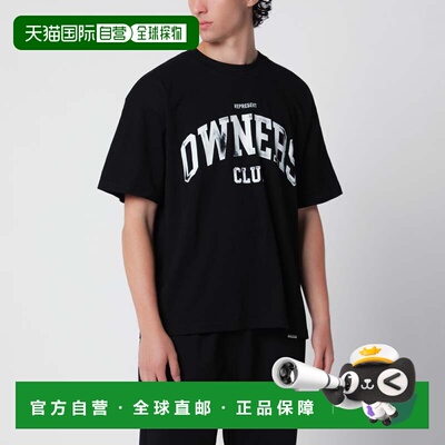 1h可退 香港直邮Represent 男士 Owners Club 黑色棉质T恤 OCM100