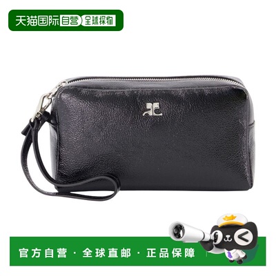 香港直邮Courreges 女士 AC BEAUTY 棉黑色小包 326GPM038CR0043