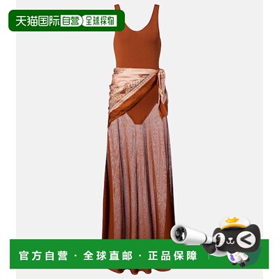 香港直邮ZIMMERMANN 女士 紫菀围巾领长款连衣裙
