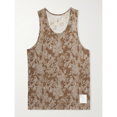 香港直邮Satisfy 男士 Logo-Appliqued Space-O™ 精饰网纱背心上