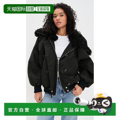 1h可退 香港直邮AGOLDE 女士 Camberly Snorkel 大衣 black黑色