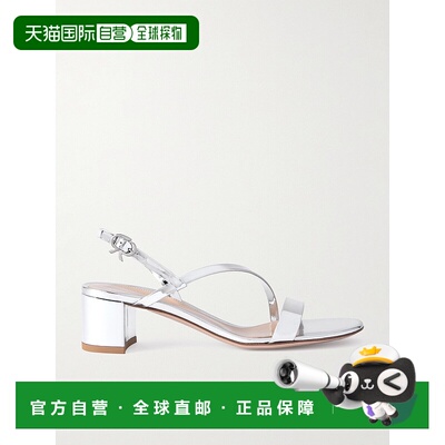 香港直邮Gianvito Rossi 吉安维托 罗西 女士 Betsey 45 金属感皮