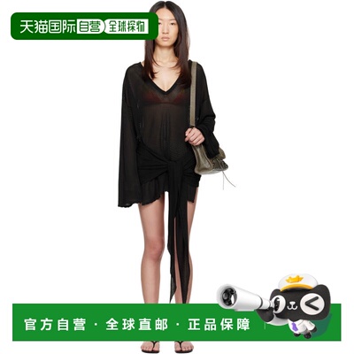 1h可退 香港直邮The Attico 女士 黑色 Mini Abito 上装 250WCA00