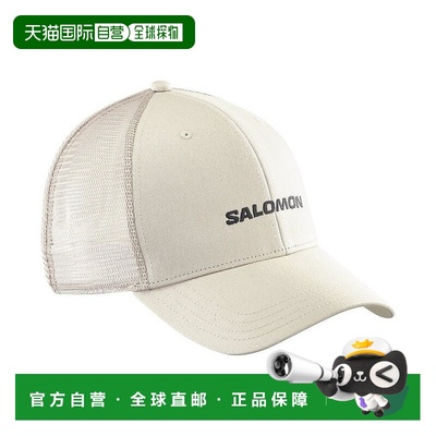 自营欧洲直邮Salomon萨洛蒙 CAP TRUCKER系列男女通用浅灰色聚酯