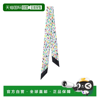 香港直邮VALENTINO 女士围巾 WE6017AUK3B5 AW2026 白色 图案丝巾