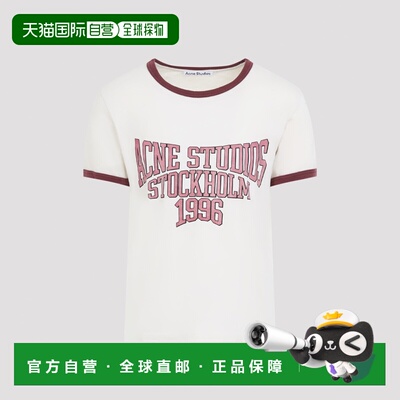1h可退 欧洲直邮ACNE STUDIOS 男士T恤 BL0442CM7 AW2026 白色