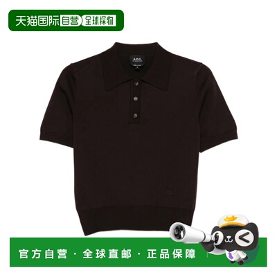 1h可退 香港直邮A.P.C. 女士POLO衫 COHNWF23484CAA SS2026 黑色