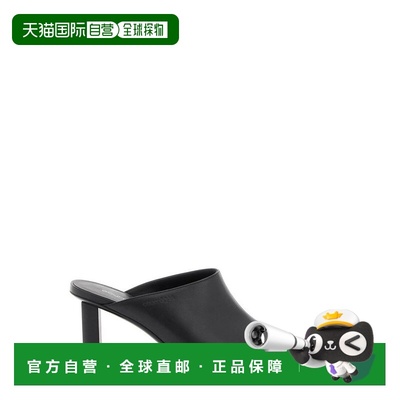 1h可退 香港直邮Courreges 女士 徽标高跟凉鞋 124SCS098CV0027新