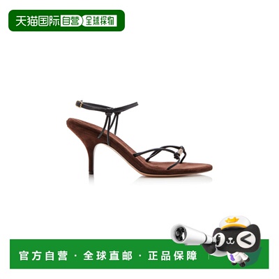 美国直邮Chloe 蔻依 女士 Matilda 打结皮质绒面革凉鞋