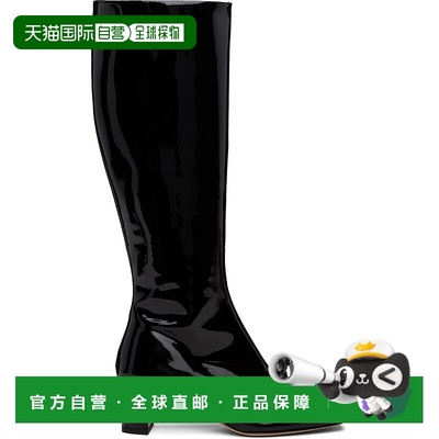 1h可退 香港直邮aeyde 女士 黑色 Marty 高筒靴 A11KB06240050012