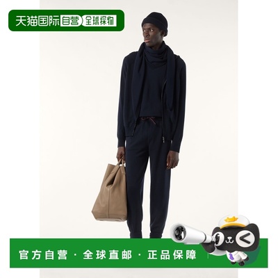 自营欧洲直邮Loro Piana 男士海军蓝婴儿羊绒毛衣内搭外套羊绒衫