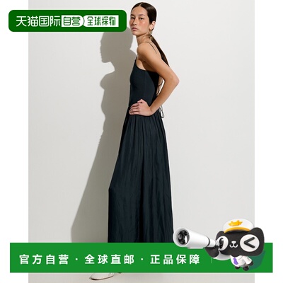自营欧洲直邮Sessun思溯 Sweet mambo女士黑色聚酯纤维细吊带连衣