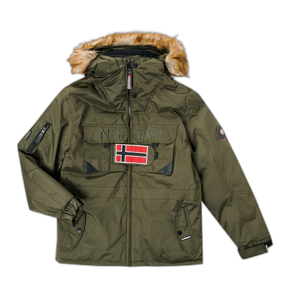 欧洲直邮Geographical Norway  BENCH 男童装派克大衣连帽外套 BE