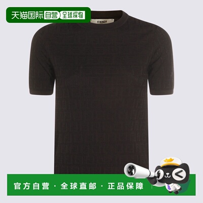1h可退 香港直邮FENDI 女士针织衫 FZXD57AUZRF0GME SS2026 黑色