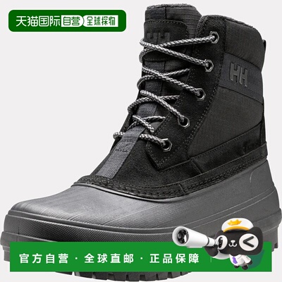 自营欧洲直邮Helly Hansen 男士黑色聚酯Fraser中冬靴海丽汉森