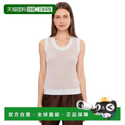 美国直邮VARLEY 女士 Aldcroft 缝线针织背心 white白色 舒适时尚