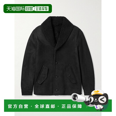 1h可退 香港直邮Gabriela Hearst 男士 青果领毛羊皮夹克 1245197