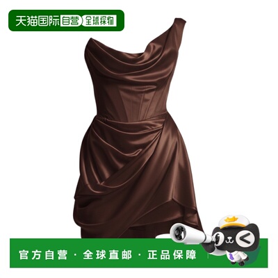 1h可退 香港直邮Vivienne Westwood 垂褶迷你连衣裙 110103ASW01G