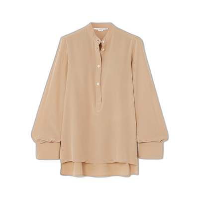 Stella McCartney 长袖垂坠细节罩衫 620039SY206【付后1h可退】