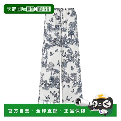 香港直邮Dior 图案休闲裤 541P95A6988阔腿裤