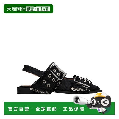 1h可退 香港直邮Ganni Feminine Buckle 平底鞋 S3006凉鞋