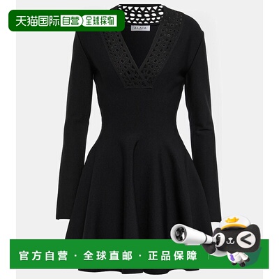 1h可退 香港直邮Alaia 女士 Vienne 迷你连衣裙 black黑色 舒适时