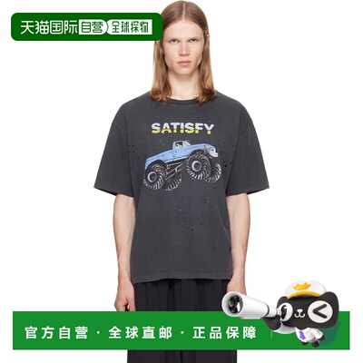 1h可退 香港直邮Satisfy 男士 灰色 MothTech T恤 1100600A21