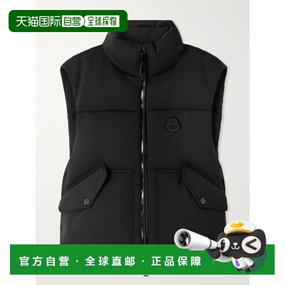 香港直邮moncler 女士 + Edward Enninful 嵌花绗缝防水面料羽绒