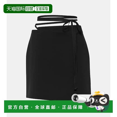 香港直邮Sportmax 斯宝麦斯 女士 Genny 羊毛混纺裹裙半身裙