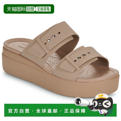 欧洲直邮Crocs 卡骆驰 Brooklyn Buckle LowWdg 女士鞋子拖鞋 207