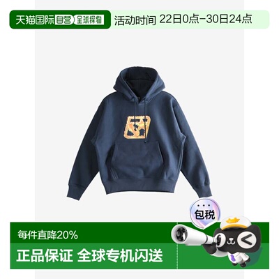 Stussy BLAZE HOODIE 袋鼠口袋连帽美式复古卫衣 男女同款