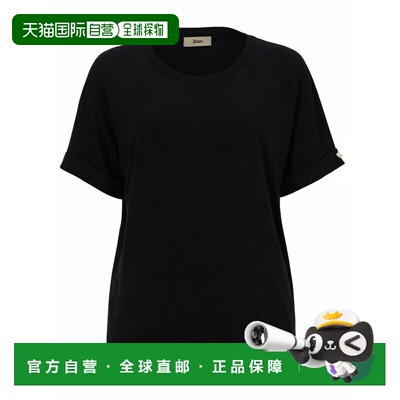 香港直邮HERNO 女士T恤 JG000312D520569300 SS2026 黑色 COTTON