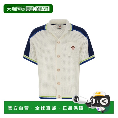香港直邮Casablanca 男士 'Tennis Crochet' 棉质衬衫 MSS26KW131