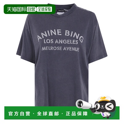 香港直邮Anine Bing 女士T恤 A0812930WBL1BLACK AW2026