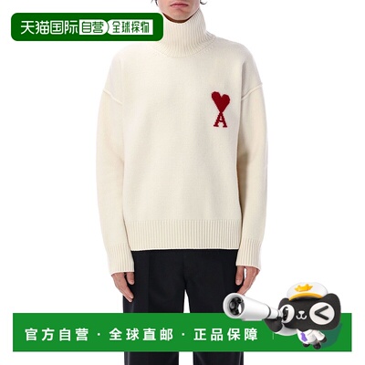 香港直邮Ami Paris 男士 Ami Ami de Coeur 巴黎羊毛高领上衣 UKS