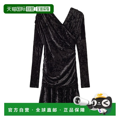 1h可退 香港直邮Ganni 长袖连衣裙 T4347