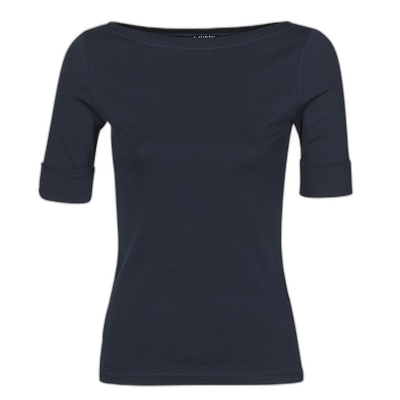 欧洲直邮Lauren Ralph Lauren 女士 JUDY 短袖T恤 海蓝色