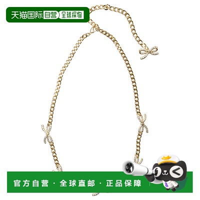 1h可退 香港直邮Self-Portrait 女士 bows 水晶项链 AW25607NGDGO