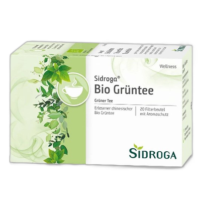 欧洲直邮德国Sidroga抗氧化剂没食子儿茶素EGCG有机绿茶20包*1.7g