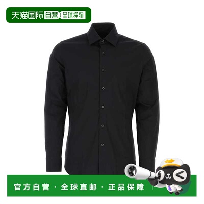 1h可退 香港直邮PRADA 男士衬衫 UCM60810HTF0002 CO 黑色 PRADA