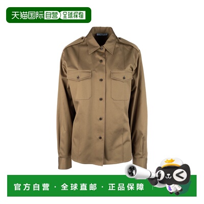 1h可退 香港直邮PRADA 女士衬衫 P438J10YPF0572 SS2026 卡其色 C